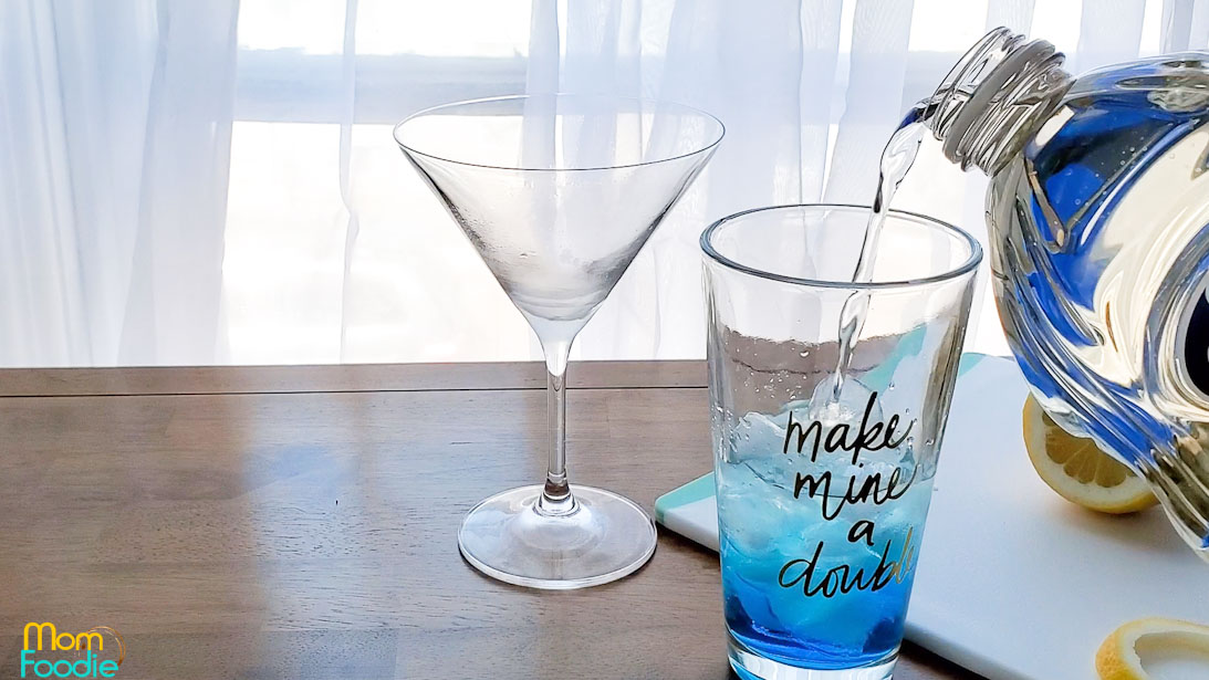 Blue Cosmopolitan Cocktail Recipe - Blue Cosmo Martini - Mom Foodie