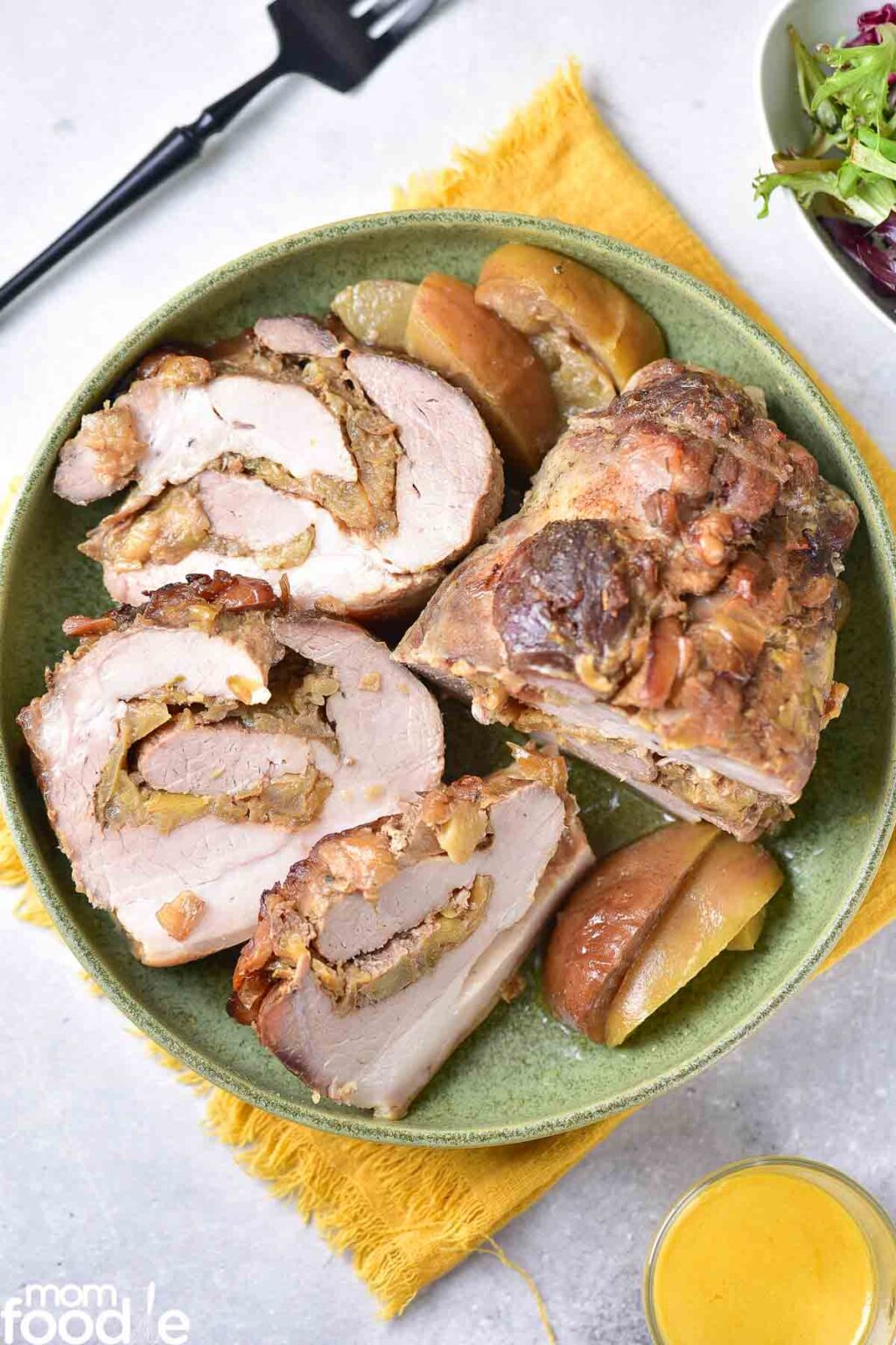 Apple Stuffed Pork Roast - Mom Foodie