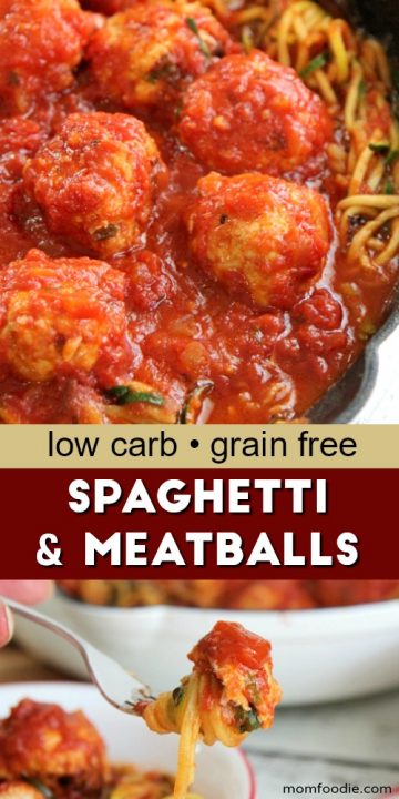 Low Carb Spaghetti and Meatballs : Grain-free, Gluten-free, Low-fat ...