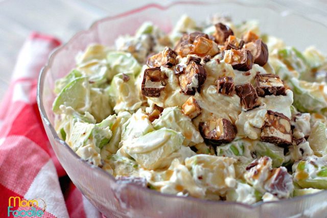 Snicker Apple Salad - Snickers Salad - Mom Foodie