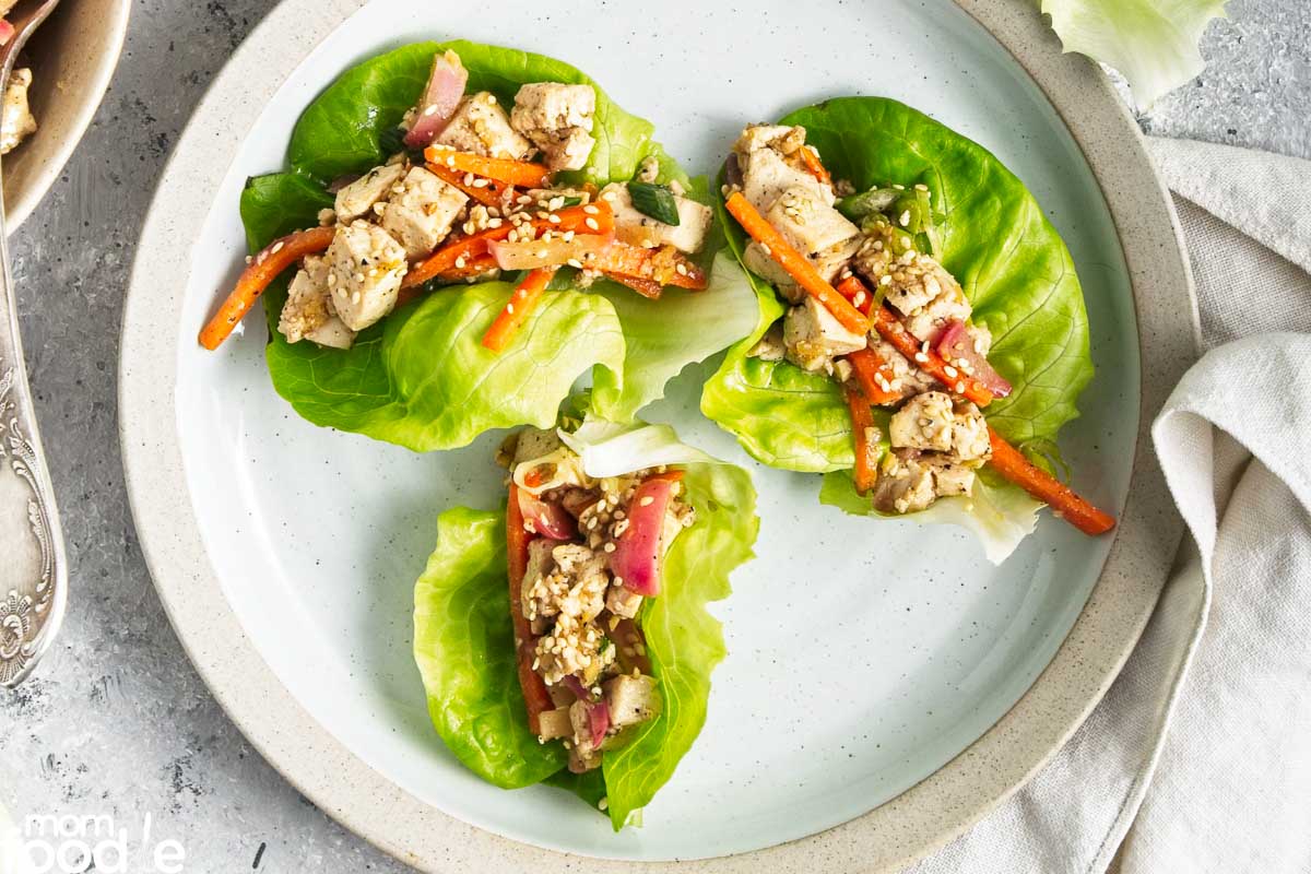 Tofu Lettuce Wraps Recipe - Mom Foodie