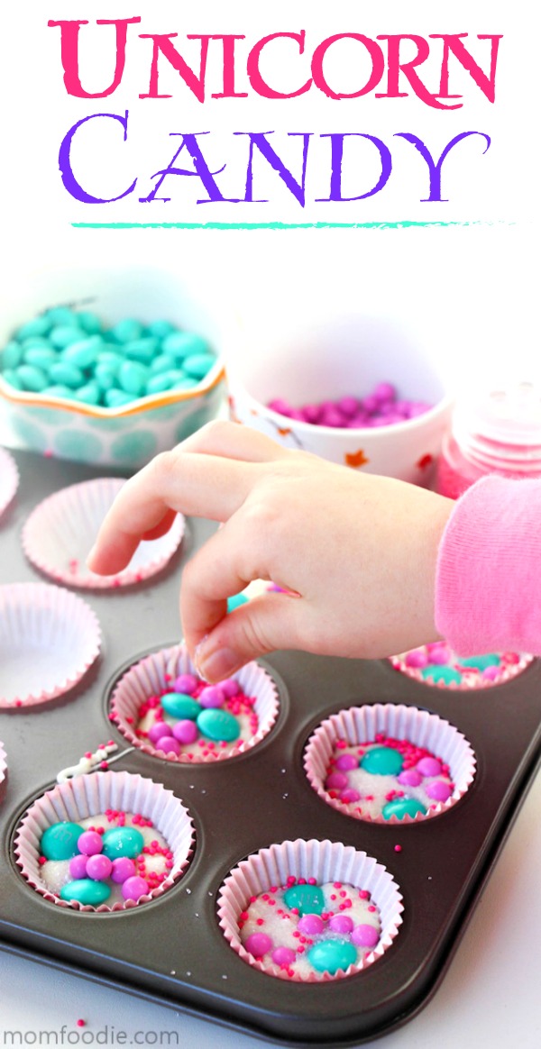 Unicorn Candy! - White Chocolate Rainbow Unicorn Treats - Mom Foodie