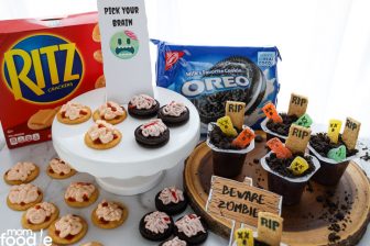 Zombie Halloween Party Treats: "Pick Your Brain" and Zombie Pudding ...