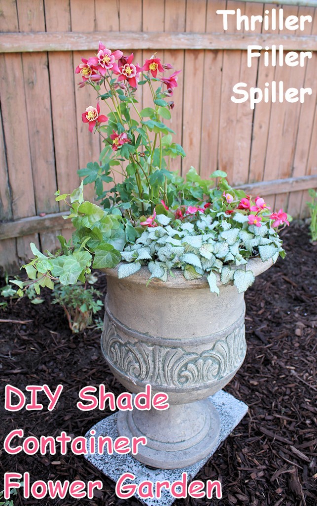 DIY Shade Container Flower Garden #DigIn