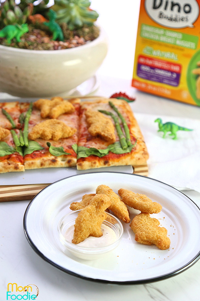 Dinosaur Garden Activity with Dinosaur Pizza! - Mom Foodie