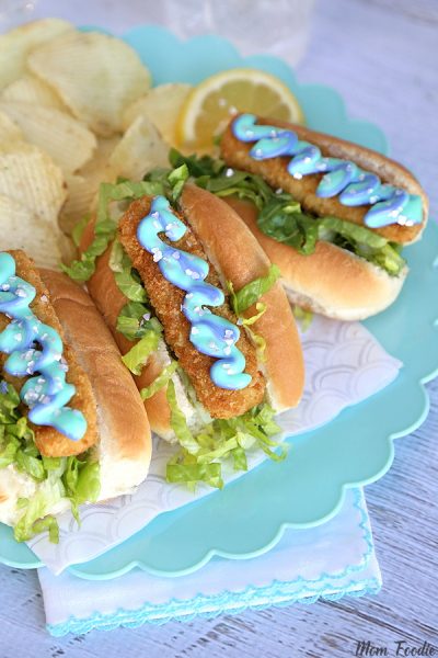 SeaDogs with MerMayo: Mermaid Fish Stick Sandwiches - Mom Foodie