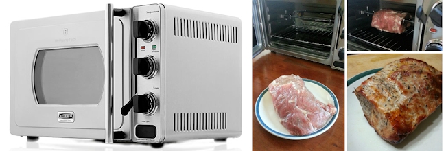 Cooking in the New Wolfgang Puck Pressure Oven: Rotisserie Pork Loin in ...