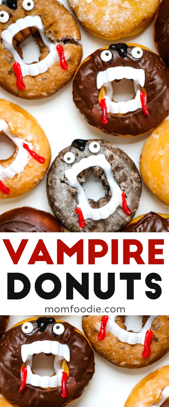 Vampire Donuts - Easy Halloween Treats! - Mom Foodie